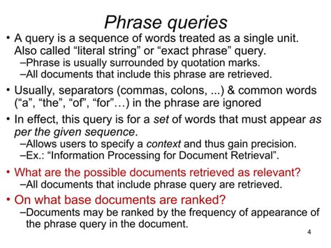 Information Retrieval Querylanguageoperation Ppt Search Internet