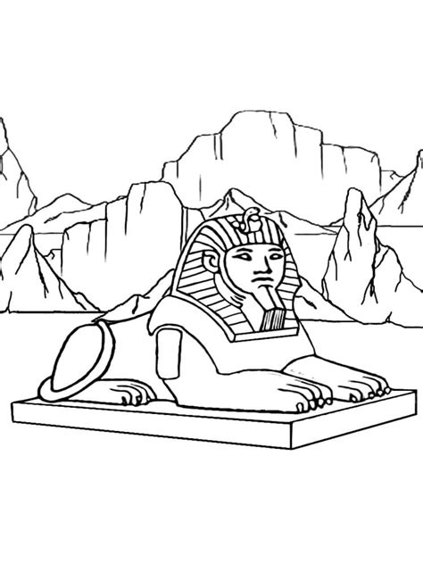 Sphinx To Color Färbung Seite Kostenlose Druckbare Malvorlagen Für Kinder