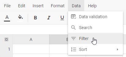Filtering Data Dhtmlx Javascript Spreadsheet Docs