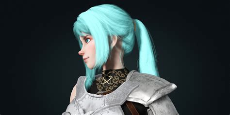 Eleara Nude Character Game Ready Character D Model By Rocklaw