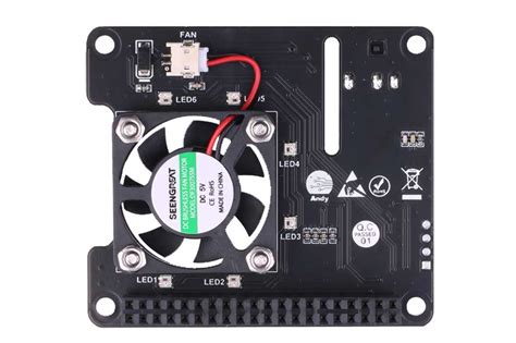 Raspberry Pi Pwm Controlled Fan Hat With Rgb Led