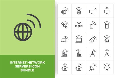 Internet Network Servers Icon Set 5 Graphic By Mayesari Creative Fabrica