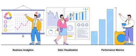 Business Analytics Data Visualization Performance Metrics Concept With