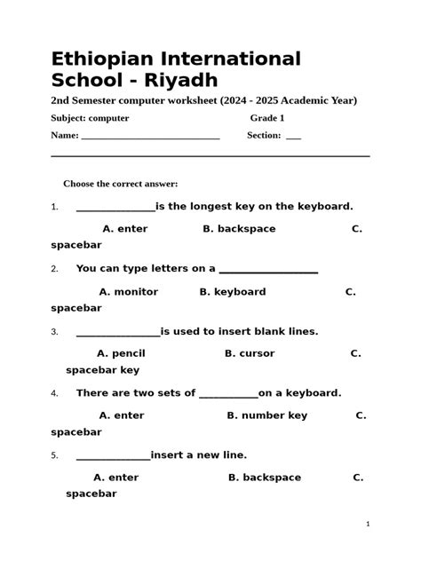 Computer 2 Midtrm Work Sheet Pdf Cursor User Interface Computer