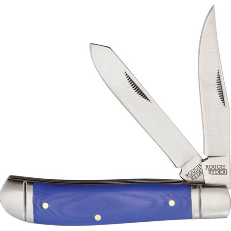 Rough Ryder Trapper Blue G10 Blautrapper Slipjoint Doppelklinge Samml