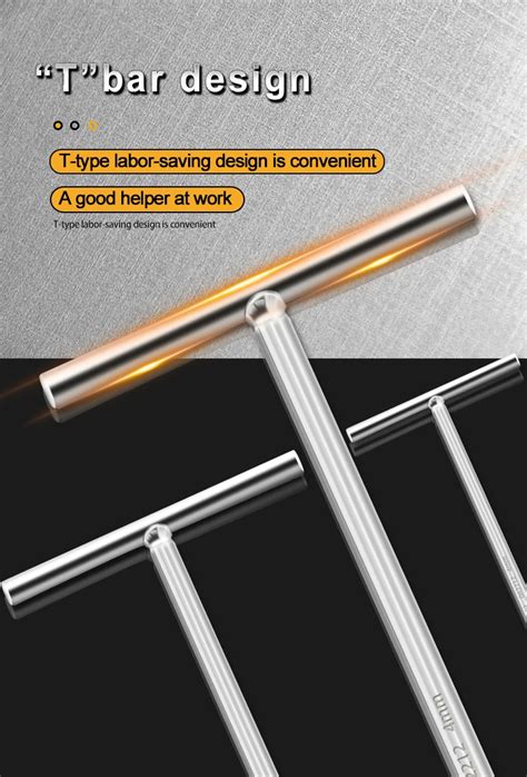T Shaped Internal Hexagonal Wrench With Multi Purpose Three End Plum Blossom Internal Hexagonal