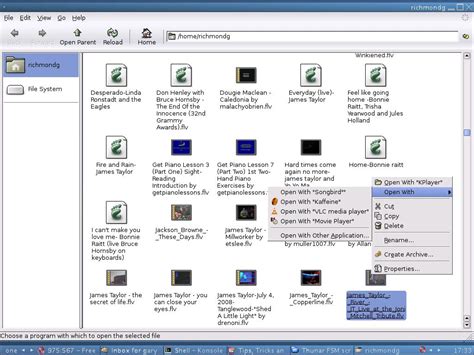Thunar File Browser Tips Tricks And Scripts