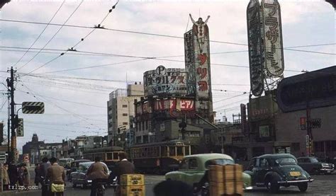 1954年 日本街头拍的老照片 天下老照片网