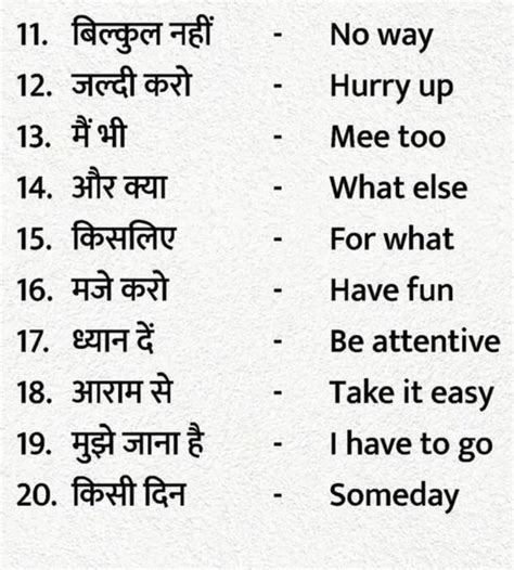 English Vocabulary Words Learning