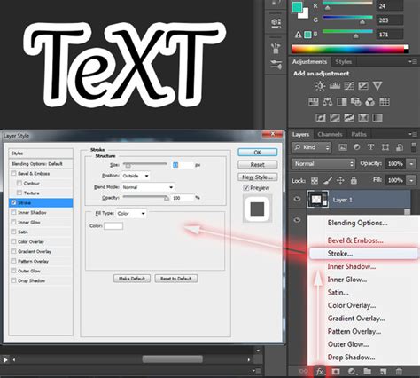 Как в Photoshop Cs5 сделать ОБВОДКУ текста User 54996734 Ответы Mail