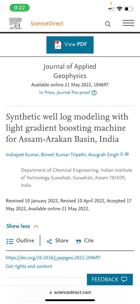 Bineet Kumar Tripathi On Linkedin We Are Glad To Share Our Recent Article “synthetic Well Log