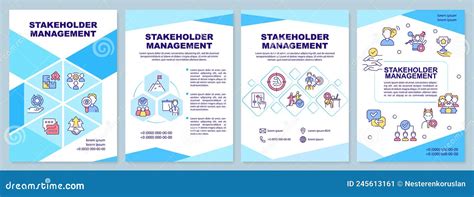 Stakeholder Management Plan Rectangle Infographic Template Vector Illustration Cartoondealer