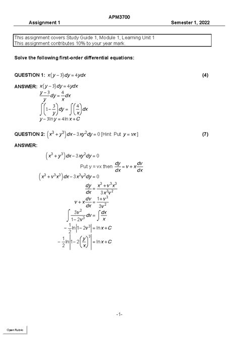 APM Assignment Solutions Semester APM Assignment Semester This