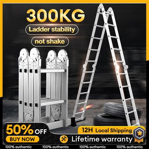 20 Step 57m 12 Step 37m Aluminium Multipurpose Ladder Heavy Duty