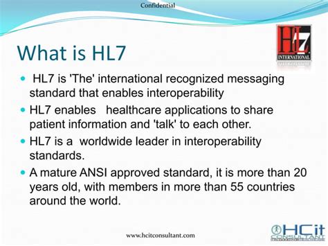 Hl7 Training Ppt
