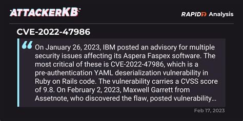 Cve 2022 47986 Attackerkb Caitlin Condon