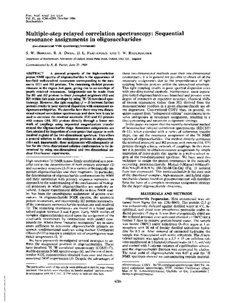 Pdf Multiple Step Relayed Correlation Spectroscopy Sequential