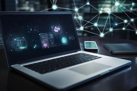 Premium Photo Laptop And Smart Connected Objects Iot