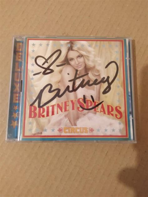 Britney Spears Cd Signed Autographed Autograph Dedication Etsy