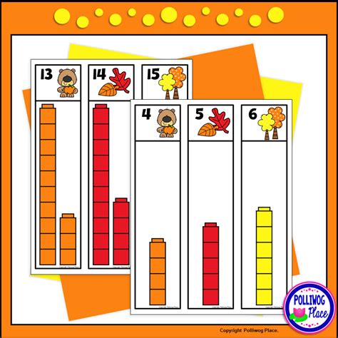 Fall Snapping Math Cube Towers Building Numbers 1 20 Polliwog Place