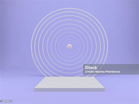기하학적 모양의 3d 렌더링 스튜디오 바닥에 연단 제품 프레젠테이션을 위한 플랫폼 배경 모의 3차원 형태에 대한 스톡 사진 및 기타 이미지 Istock
