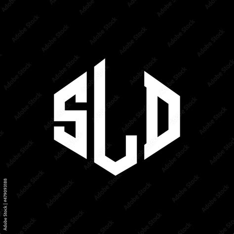 Sld Letter Logo Design With Polygon Shape Sld Polygon And Cube Shape