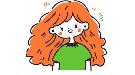 水汪汪大眼睛漂亮的卡通女孩头像插画图片下载 正版图片402542676 摄图网