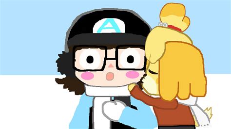 Isabelle Kisses Aaron By Aaronunikitty On Deviantart