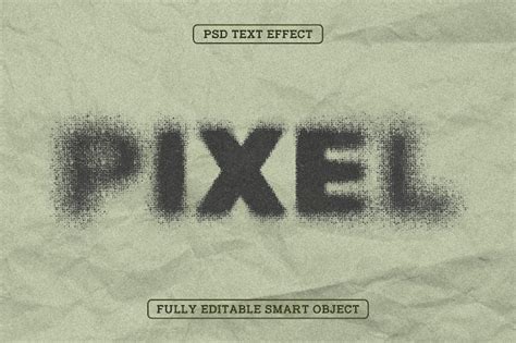 Premium Psd Pixel Halftone Style 3d Text Effect