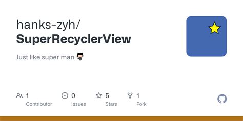 Github Hanks Zyh Superrecyclerview Just Like Super Man Octocat