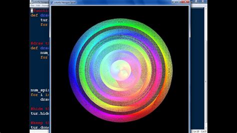 How To Make A Colorful Hexagon In Python Idleversion 389python Pythonturtle Graphics