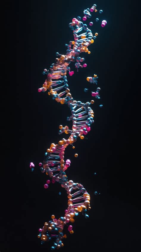 Double Helix Pattern In Genetic Material