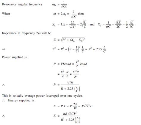 A Resistance R Inductance L And Capacitance C Are Connected In Ser