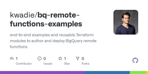 Github Kwadiebq Remote Functions Examples End To End Examples And Reusable Terraform Modules