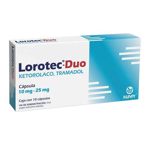 Ketorolaco 10 Mg Tramadol 25 Mg Laboratorios Maver