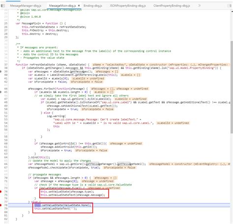 sap ui table table and message with target incorrect control in error when scrolling · issue