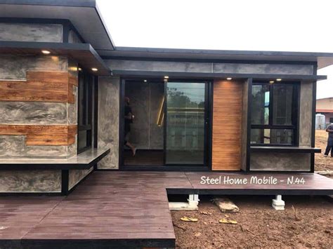 บ้านน็อคดาวน์สไตล์โมเดิร์น 1 ห้องนอน 1 ห้องน้ำ งบประมาณ 4 5 แสนบาท Doidea ดูไอเดียบ้าน Thiết