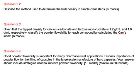 Solved Question Describe The Method Used To Determine Chegg Com