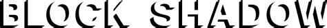 Block Shadow Regular Font