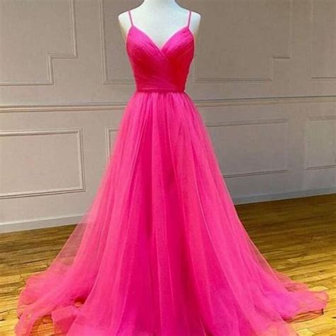 Elegant Tulle Beaded Long Prom Dresses On Luulla