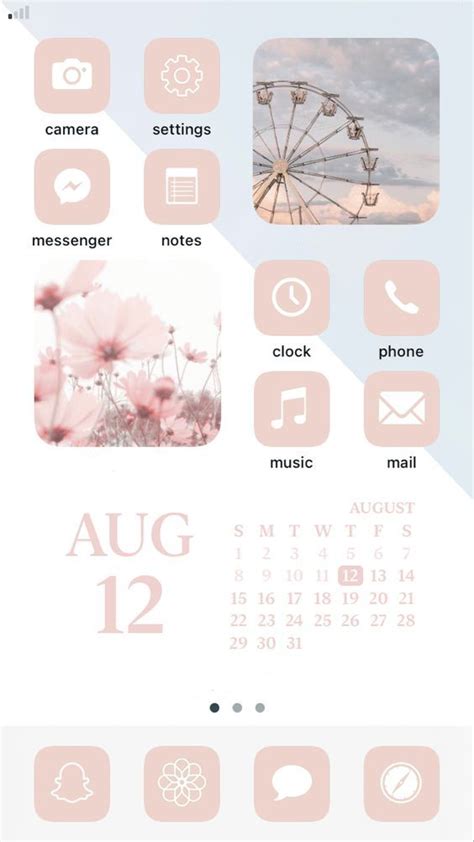 How To Customise Your Iphone Home Screen Into Aesthetic Cool Theme Pink