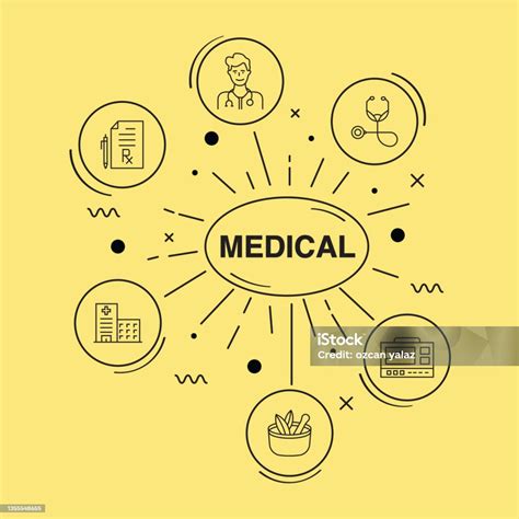 건강 및 의료 관련 프로세스 인포그래픽 템플릿 선형 아이콘이 있는 워크플로 레이아웃입니다 편집 가능한 템플릿입니다 개념에 대한 스톡 벡터 아트 및 기타 이미지 Istock