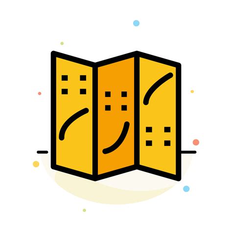 Map Navigation Location Abstract Flat Color Icon Template 15000563 Vector Art At Vecteezy