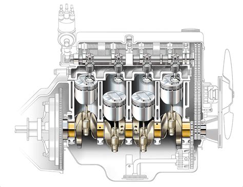 Technical Illustration Beau And Alan Daniels Cross Section Engine Illustrations For Haggerty