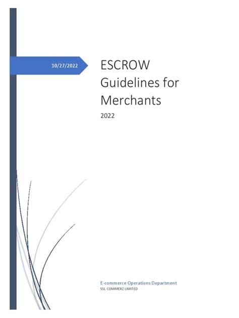 Escrow Guidelines Step By Step V13 Download Free Pdf Login User Computing