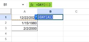 DAY Function In Google Sheets Syntax Examples How To Use