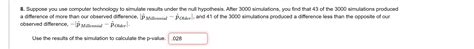 Solved Suppose You Use Computer Technology To Simulate Chegg