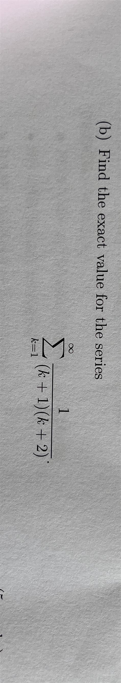 Solved B ﻿find The Exact Value For The