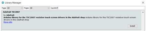 Arduino Adafruit Tsc2007 I2c Resistive Touch Screen Controller Adafruit Learning System