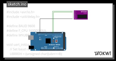 USART U 8N1 Wokwi ESP32 STM32 Arduino Simulator